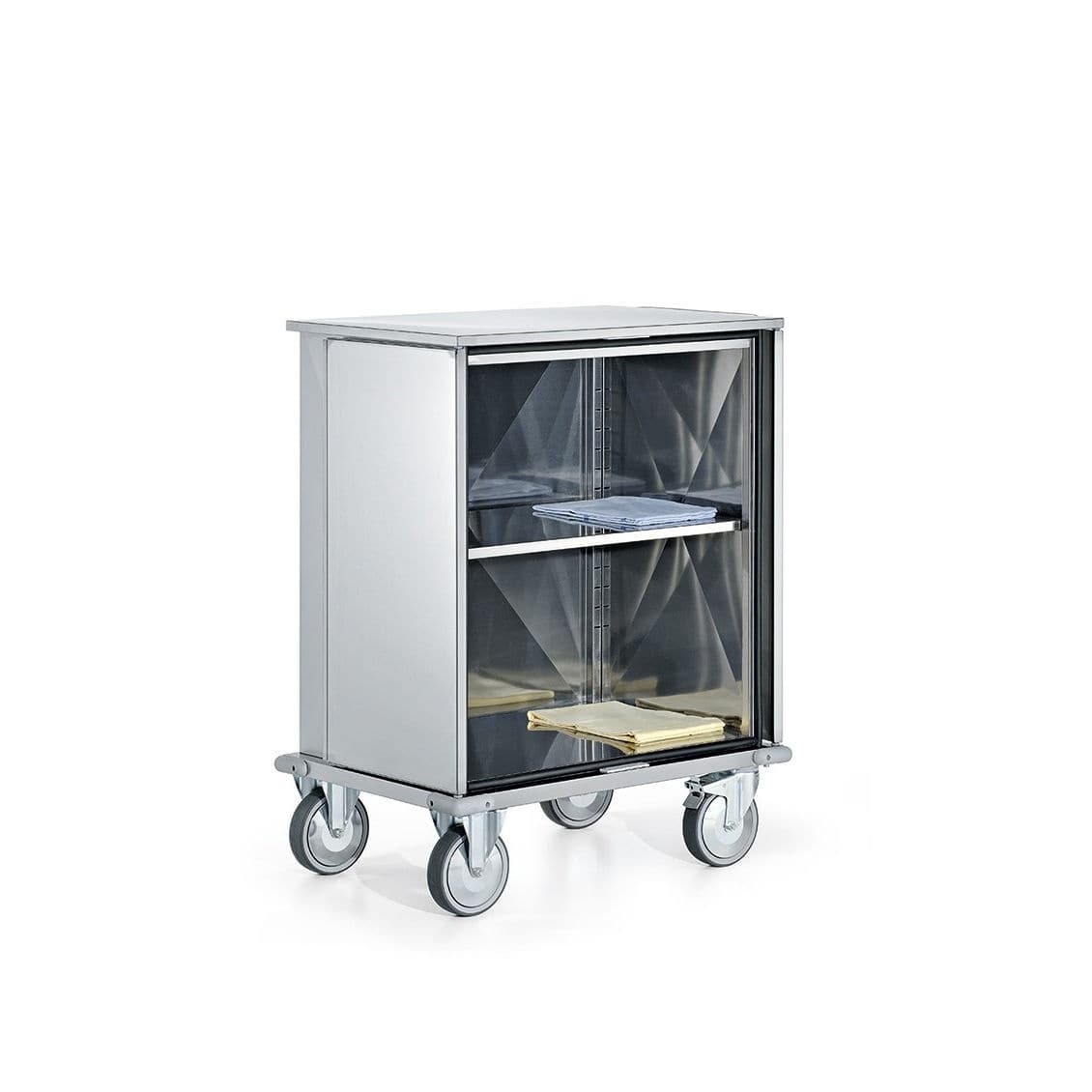 Clean linen trolley - 9CB0310 - Favero Health Projects - with door / 2 ...
