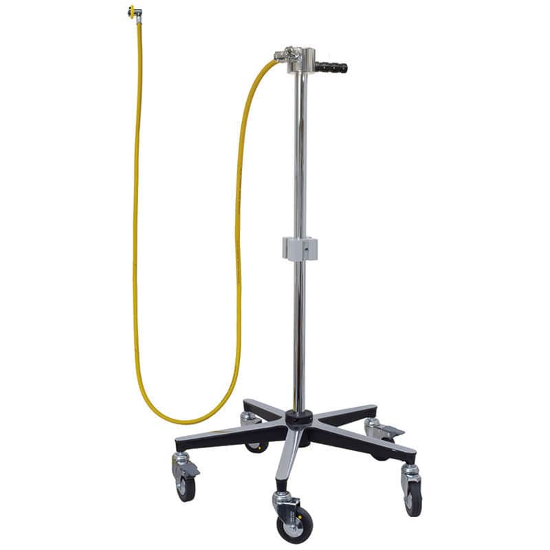 Pneumatic surgical suction pump - Flow-Meter - on casters
