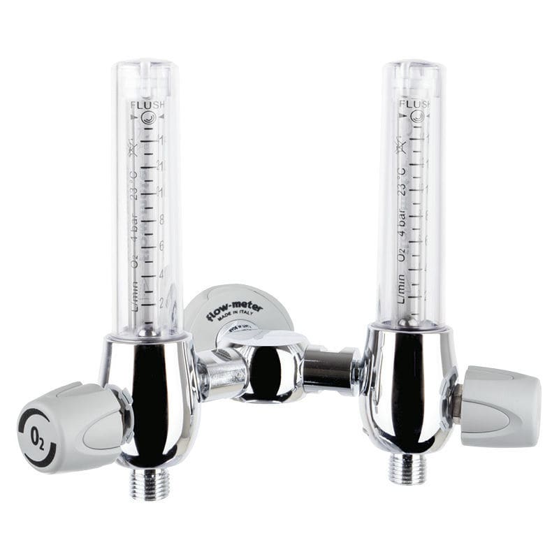 Variable-area flow meter - Qmed® twin - Flow-Meter - double / oxygen ...
