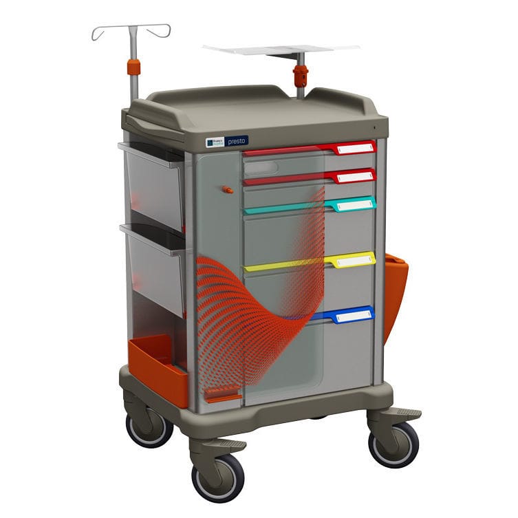 Emergency trolley - Persolife 400 Inox - Francehopital - for ...