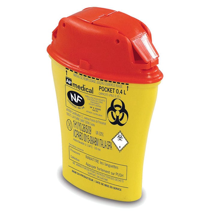 Waste container - Pocket - Francehopital - for biohazards / disposable
