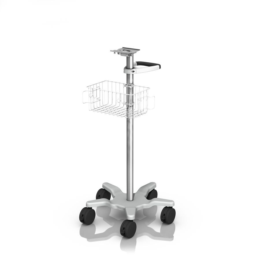 Monitor support pole on casters - RS-0006-64 - GCX Corporation