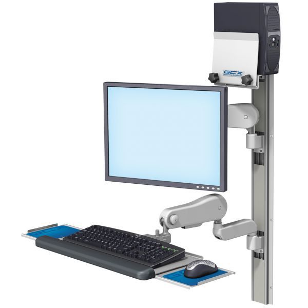 Folding support arm - M - GCX Corporation - for monitors / medical ...