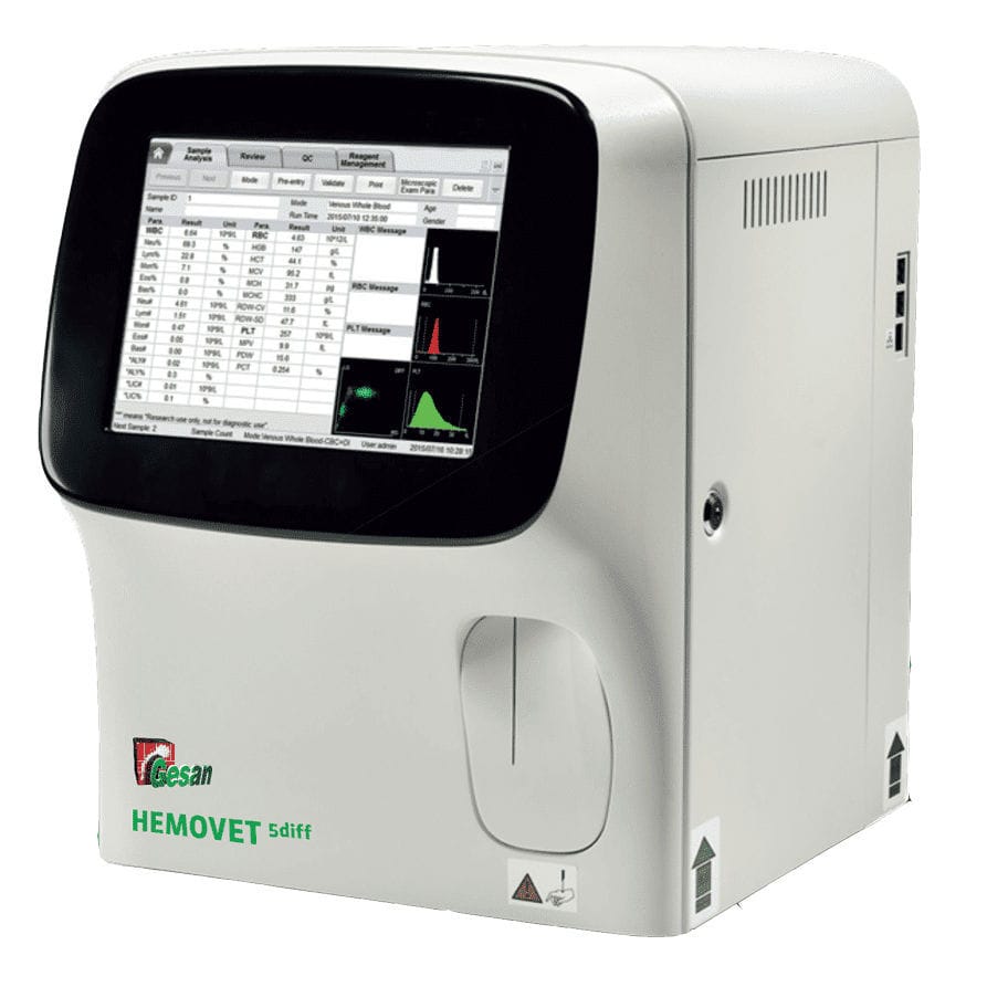 Veterinary hematology analyzer - HEMOVET 5DIFF - Gesan Production ...