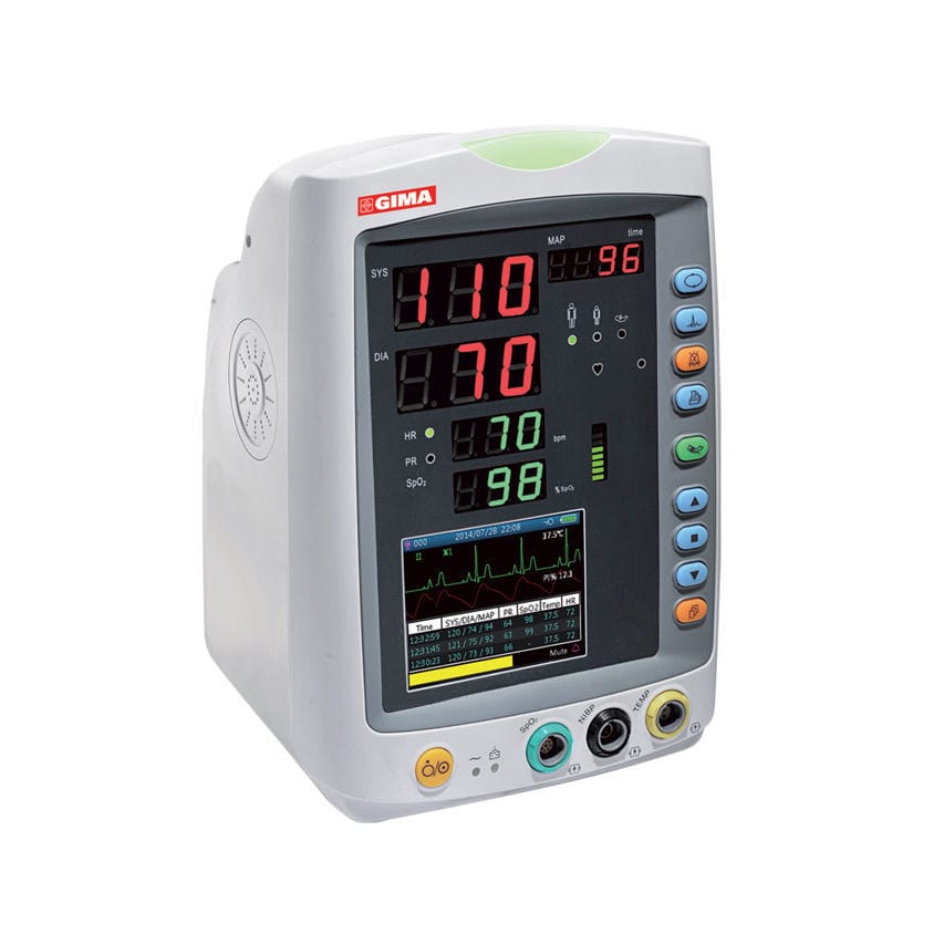 Compact multi-parameter monitor - 900 - GIMA - SpO2 / NIBP / pulse rate