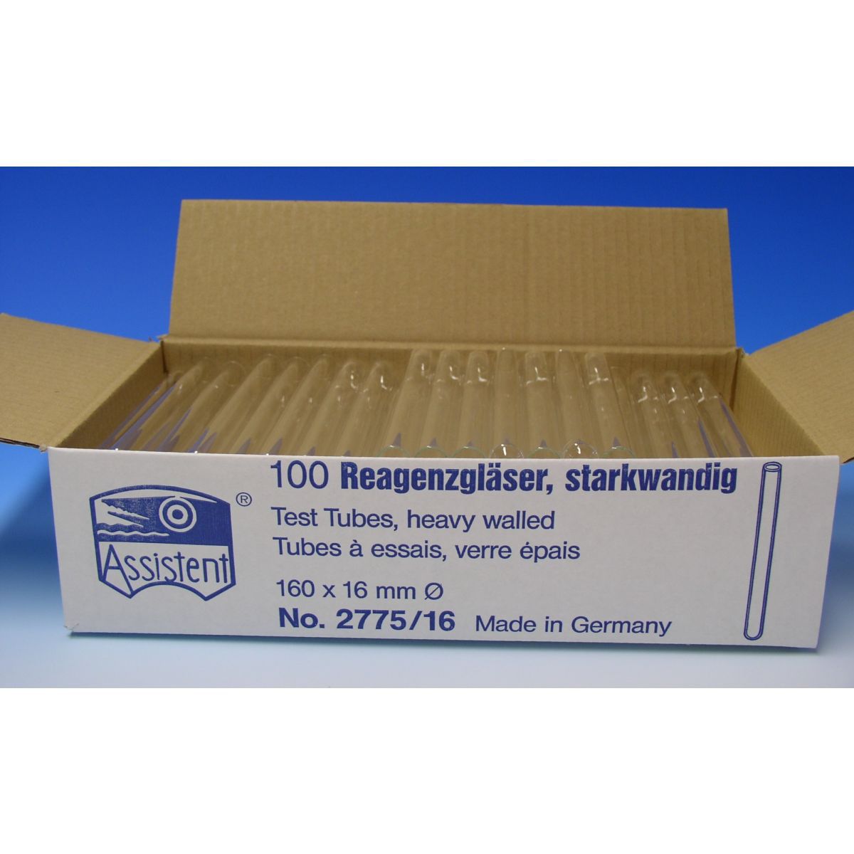 Laboratory test tube - 42775 series - Glaswarenfabrik Karl Hecht ...