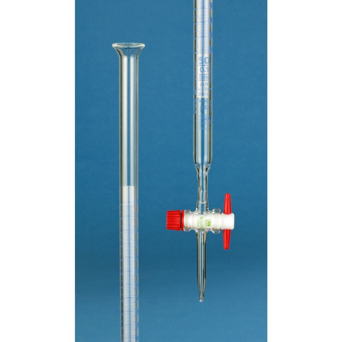 Burette with straight valve - 40793 series - Glaswarenfabrik Karl Hecht