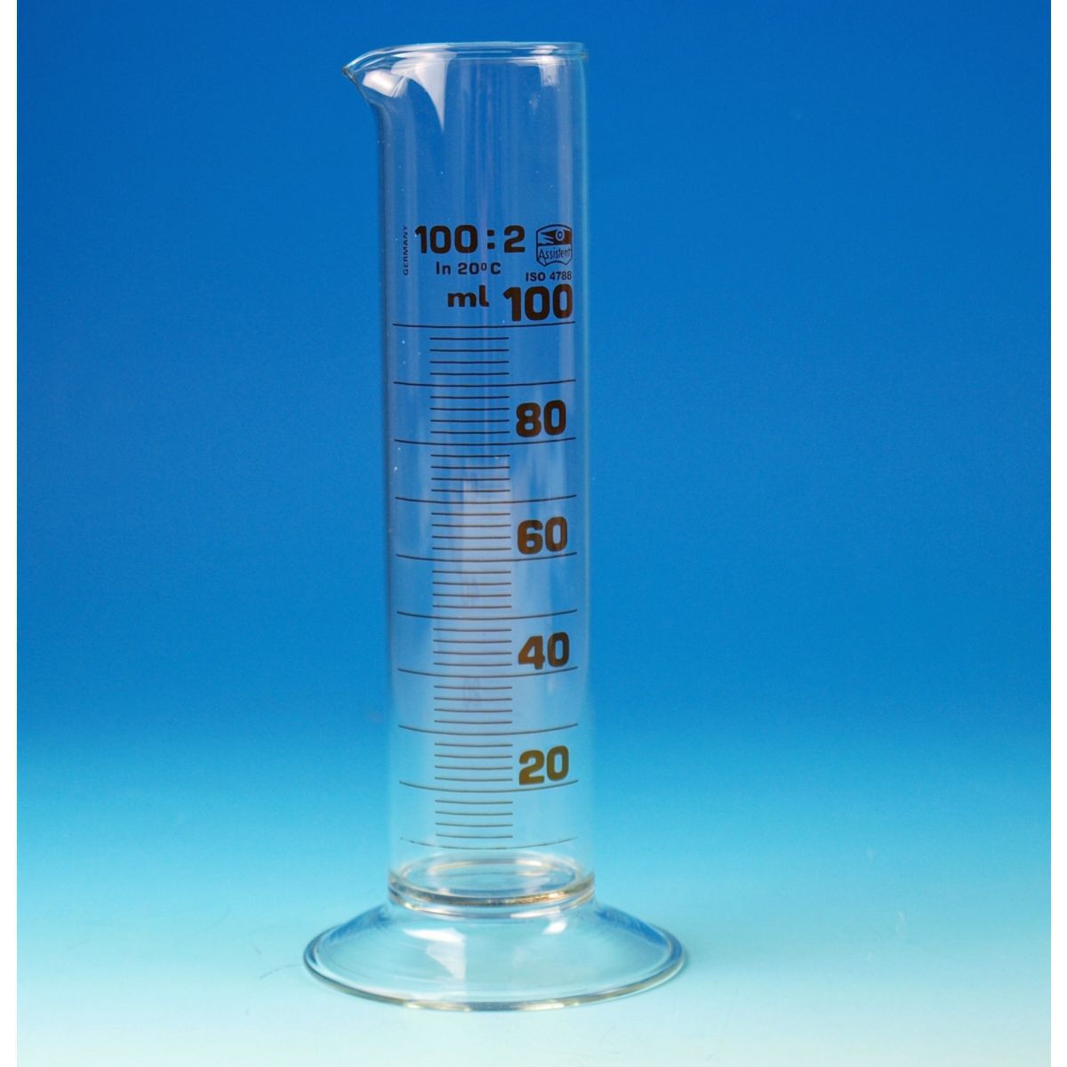 Glass measuring cylinder - 42205 series - Glaswarenfabrik Karl Hecht ...