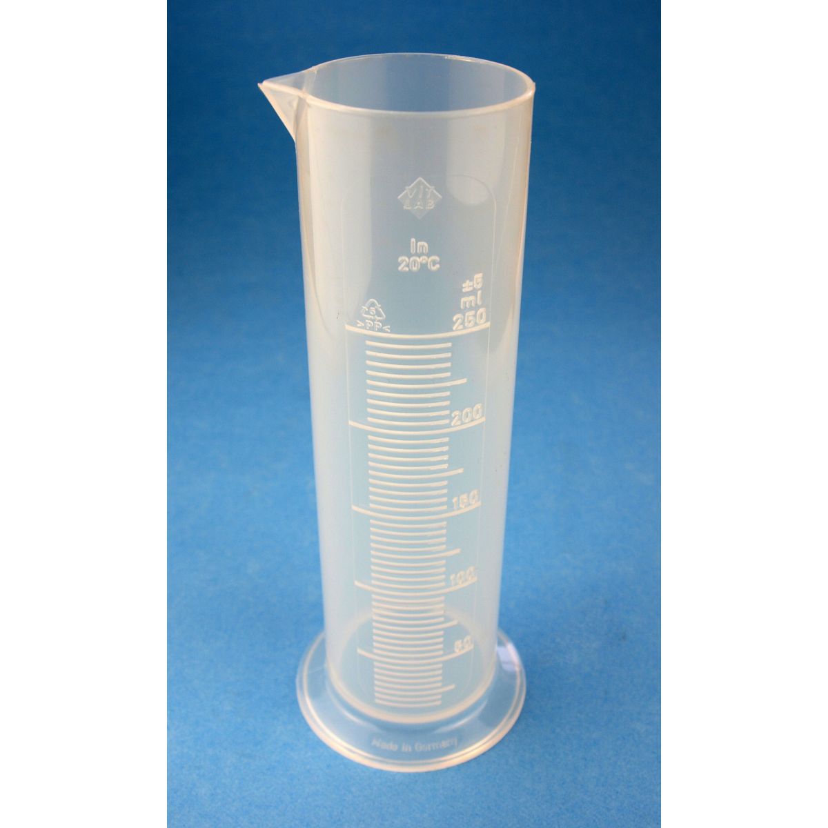 Polypropylene measuring cylinder - 42208 series - Glaswarenfabrik Karl Hecht - graduated