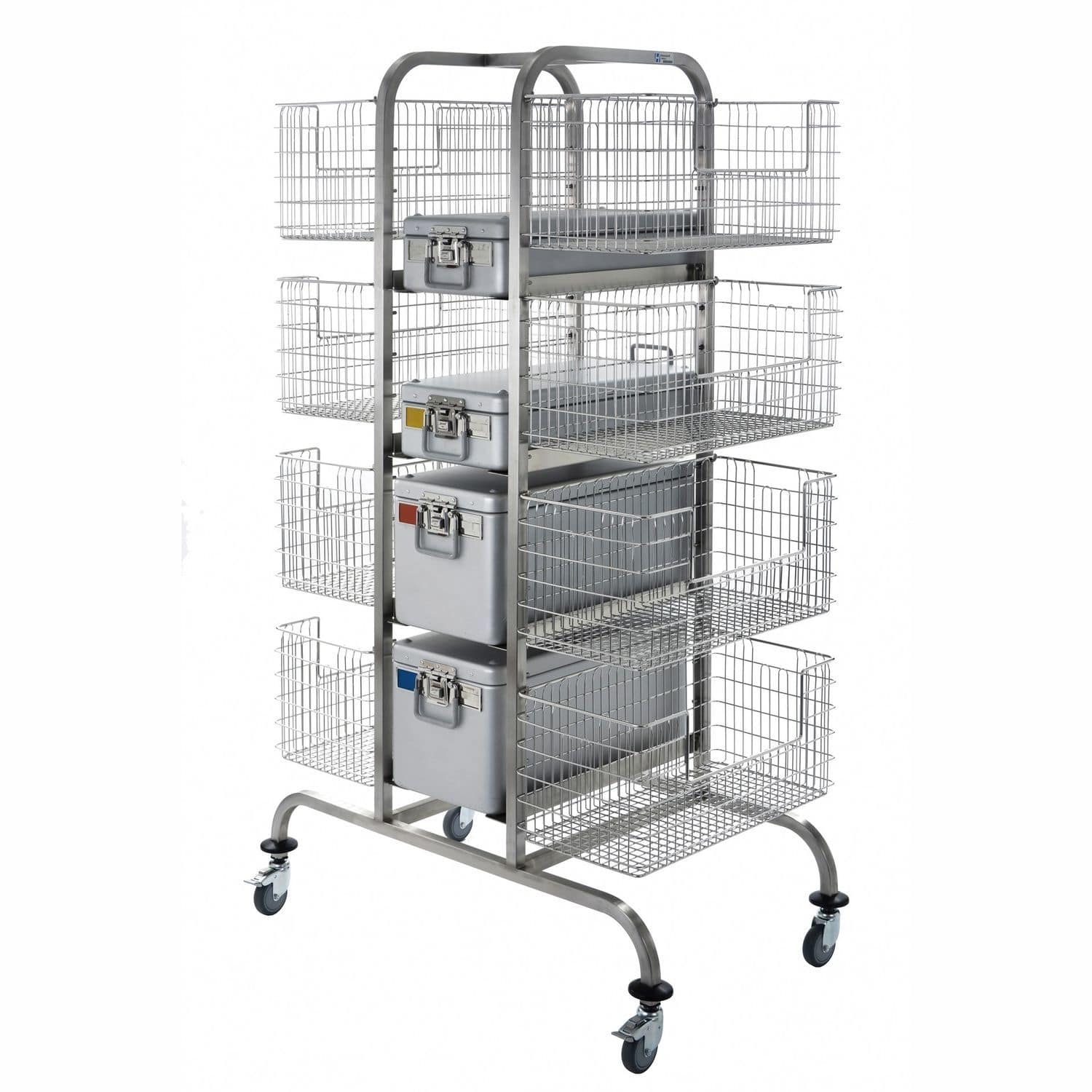 Medical trolley - CHKW8 - Hammerlit - for sterilization baskets ...