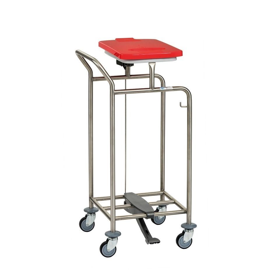 Medical linen trolley - W195LTD - Hammerlit - transport / with foot ...