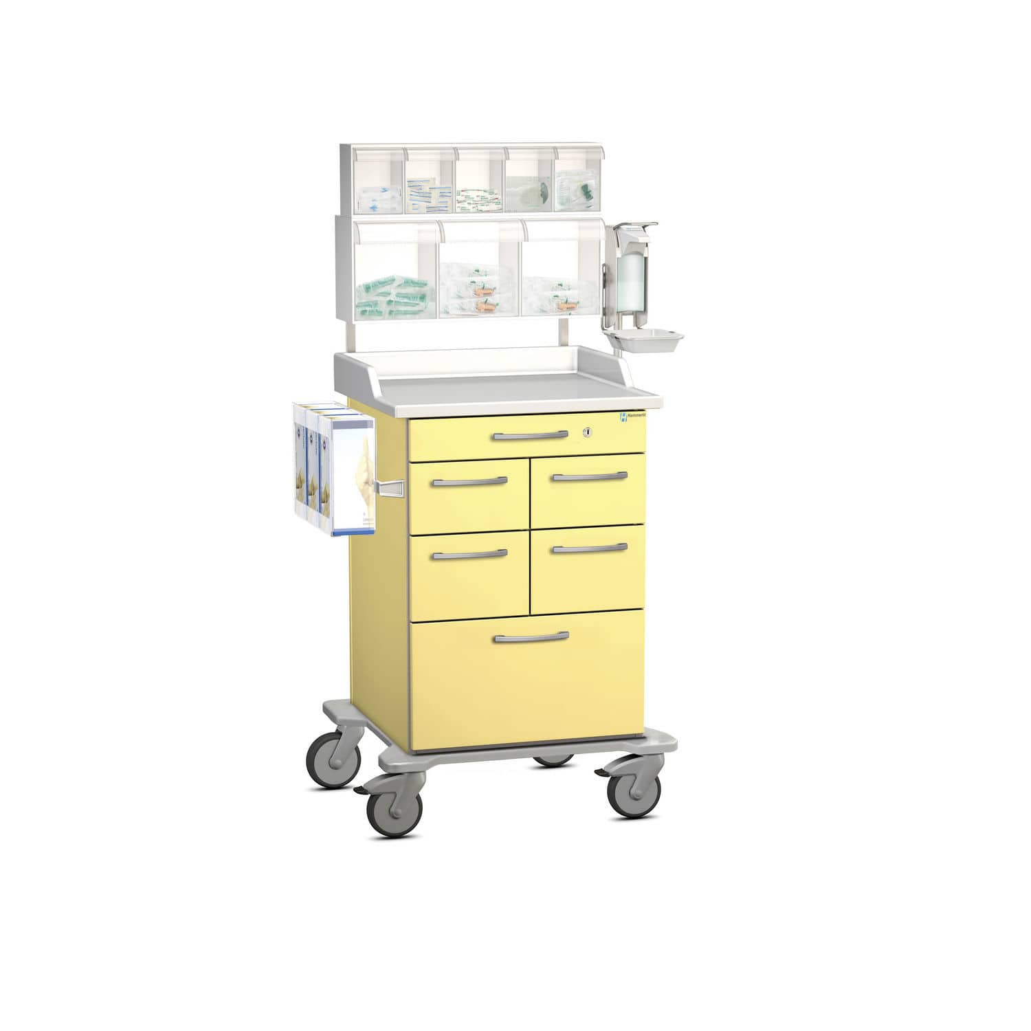 Anesthesia cart - Modell 10 - Hammerlit - equipment / 6-drawer / with ...