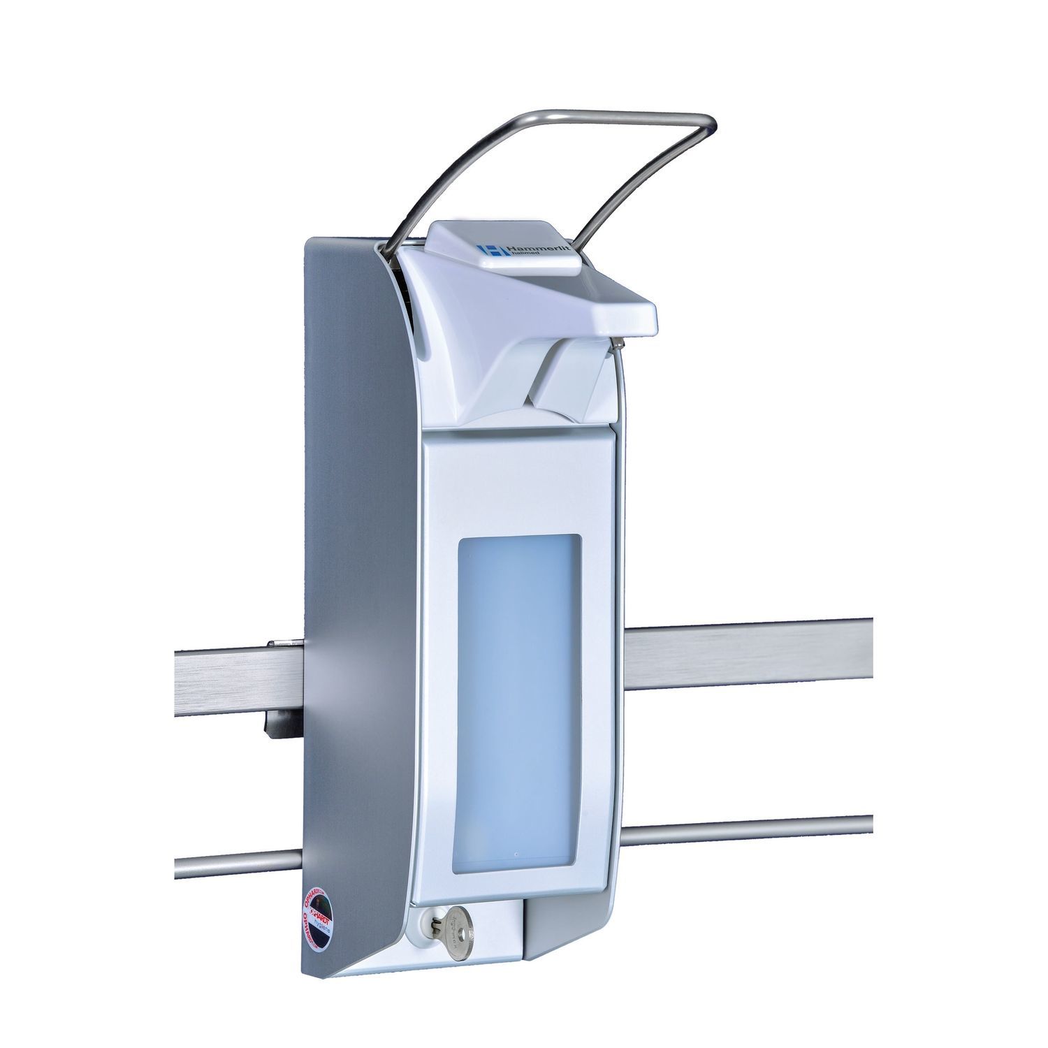 Wall-mounted hand sanitizer dispenser - HM1PVB - Hammerlit - hand-operated