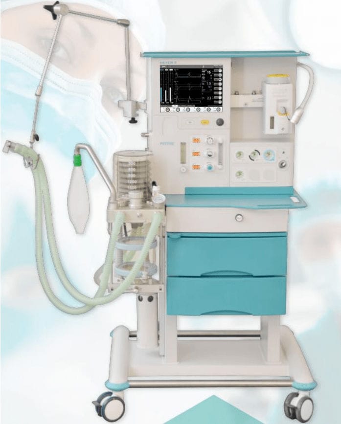 Trolley-mounted anesthesia workstation - Pasithec II - HEYER Medical