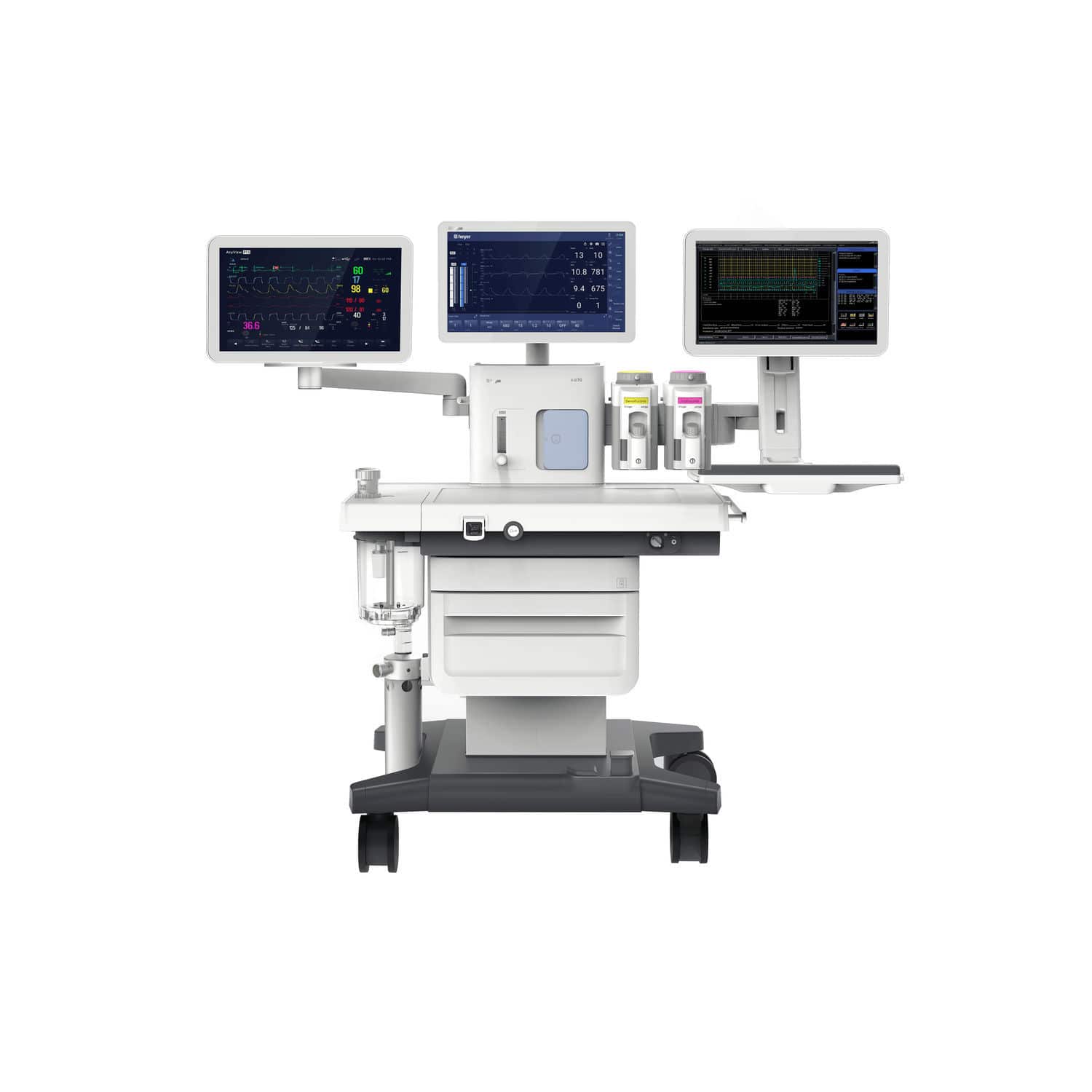Trolley-mounted anesthesia workstation - AG 70 - HEYER Medical - with ...