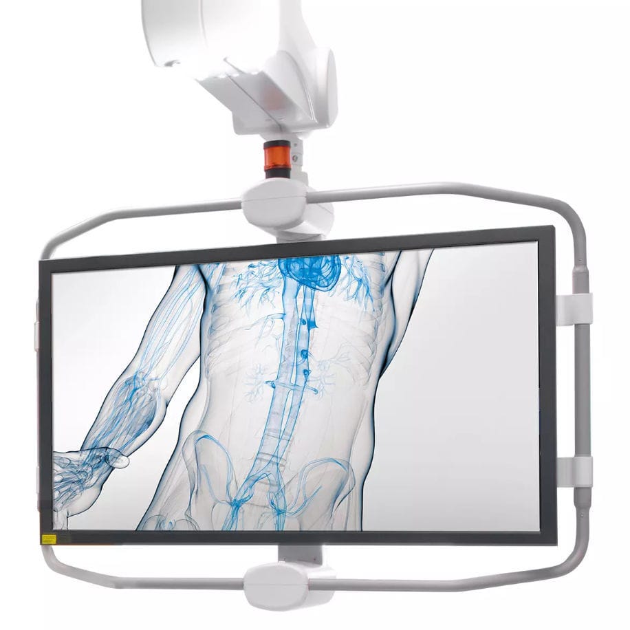 Positioning support arm - FCS 500 - Hill-Rom - for monitors / wall-mounted