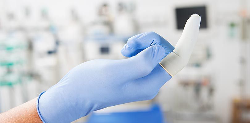 Latex gynecological finger cot - AMNICOT - Hico