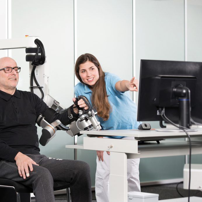 Hand mobility rehabilitation system - Manovo®Power - Hocoma - robotic