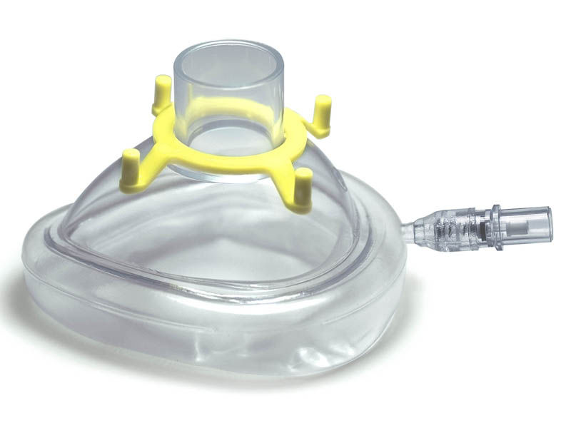 PVC anesthesia mask - 20118 - Hsiner - disposable / with valve