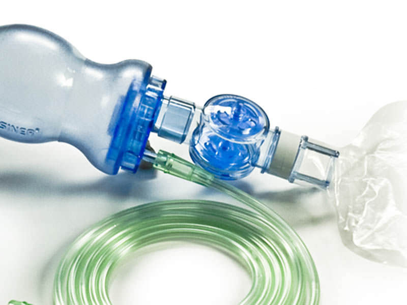 Infant manual resuscitator / disposable / with pop-off and PEEP valves ...