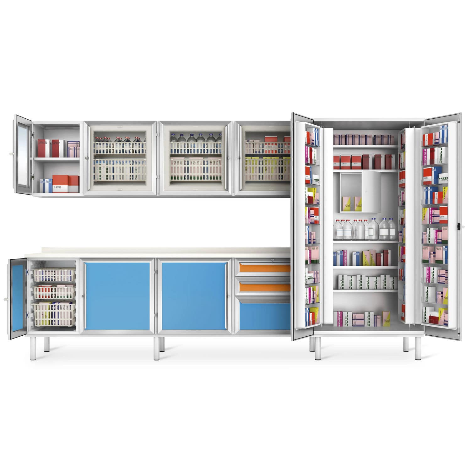 Modular wardrobe - Unika IL - Malvestio - Furniture for healthcare ...