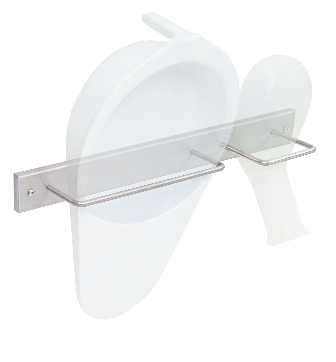 Stainless steel bedpan support - 13130 - Inmoclinc - wall-mounted