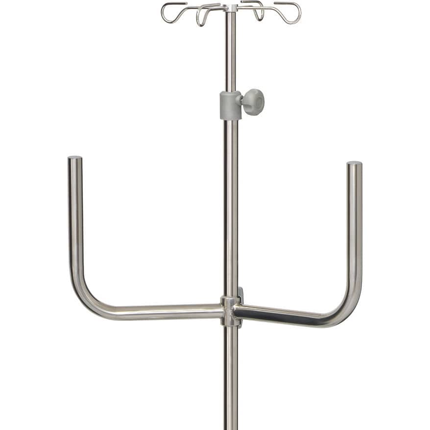 IV pole with infusion pump bracket - 22426 - Inmoclinc - 4-hook