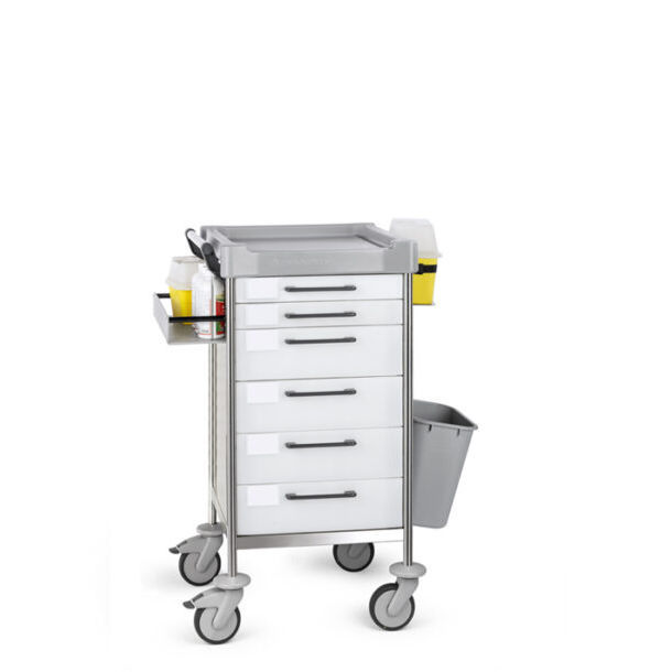 Medical trolley - Q126 W - Insausti - blood donation / stainless steel ...
