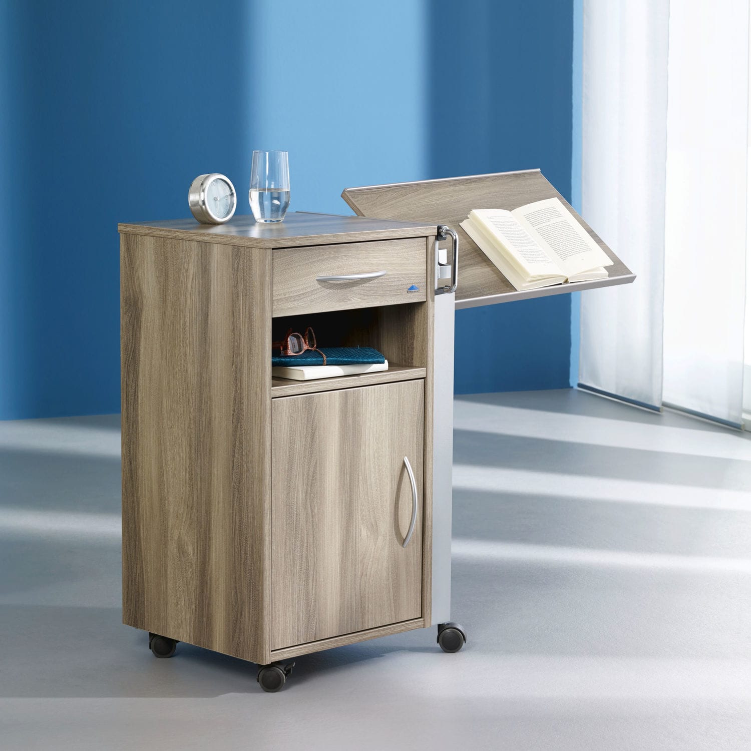 Bedside table on casters - Conturo - Stiegelmeyer GmbH & Co. KG - with ...
