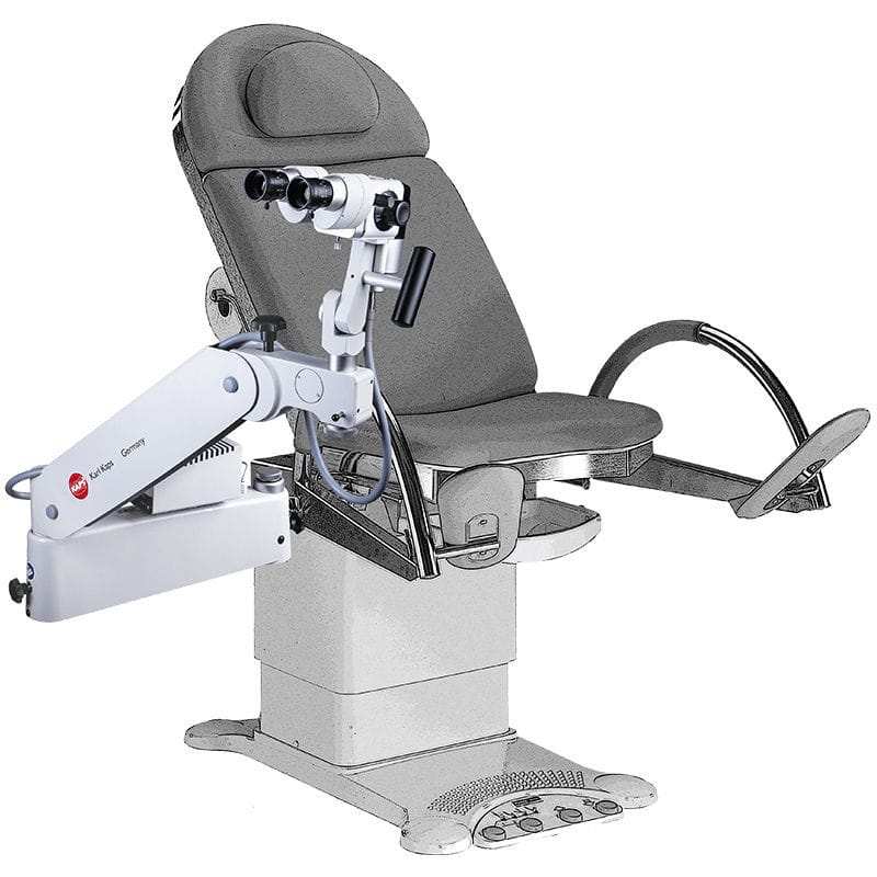 Binocular colposcope - KP 3000S - Karl Kaps - examination chair-mounted