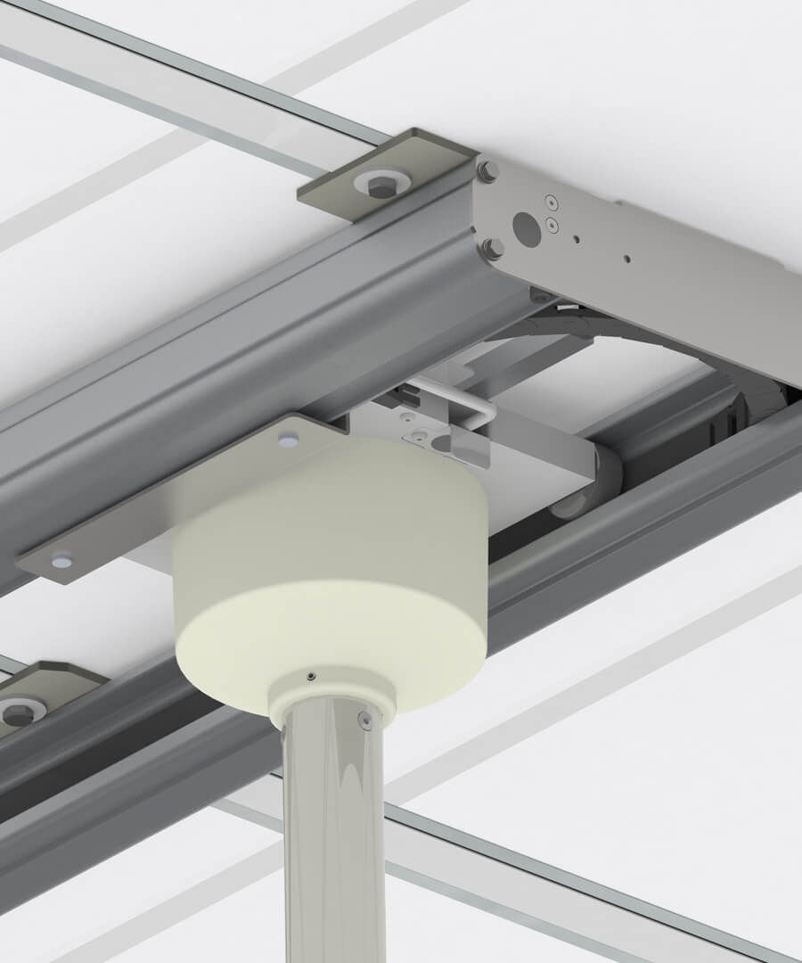 Ceiling-mounted rail connector - 3001/TC - Kenex Electro-Medical