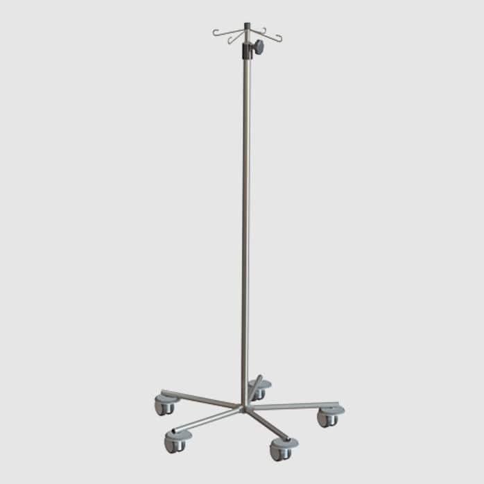 Infusion stand on casters - NEREZ1005B - Klaro, spol. s r.o. - 4-hook ...