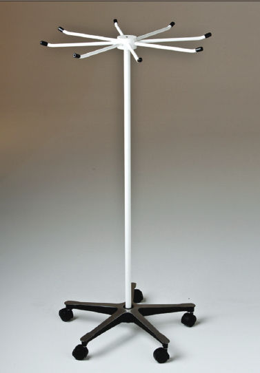 Mobile X-ray apron rack - 9880 - Burlington Medical