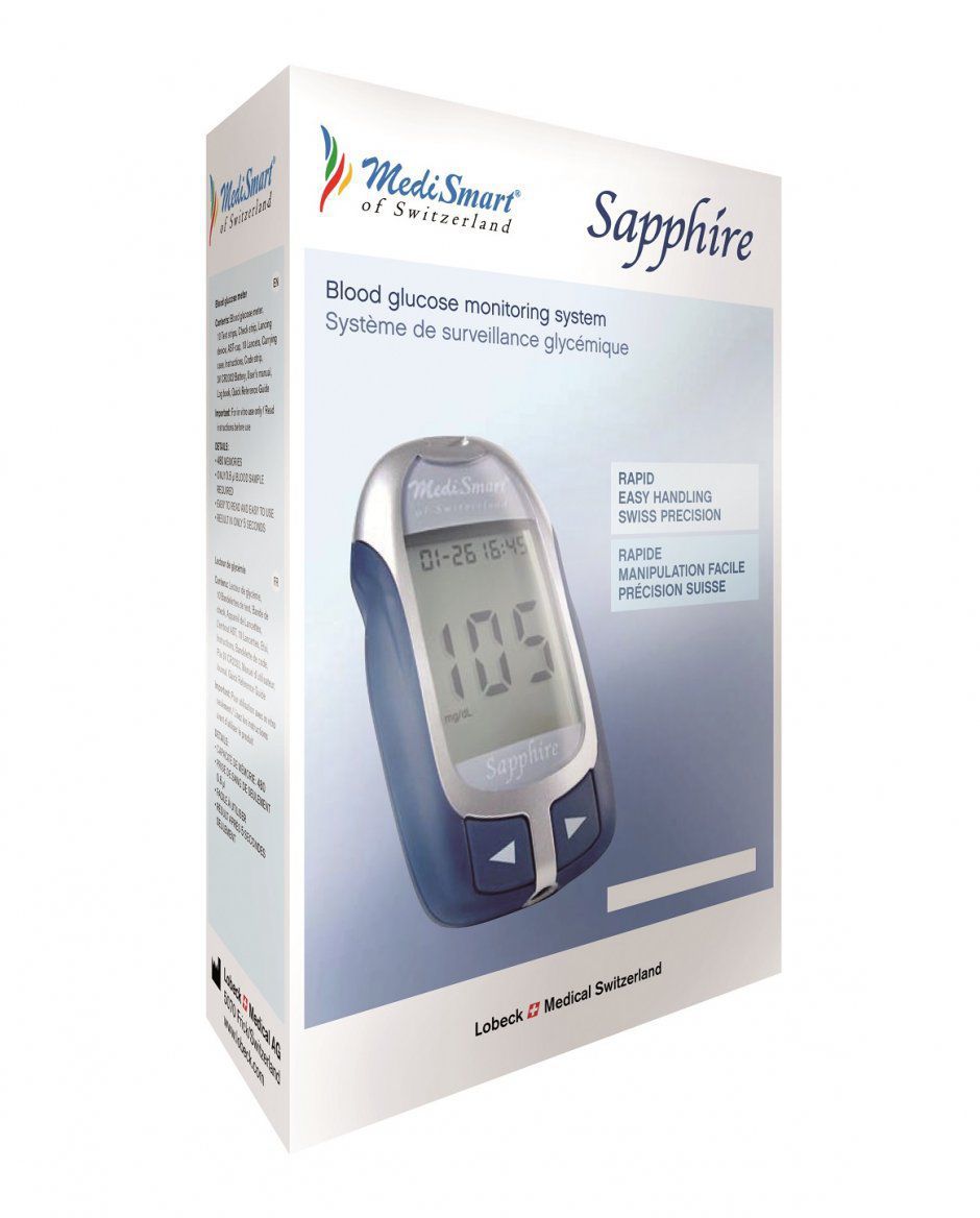 Automatic blood glucose meter / no coding / for home use / with lancing ...