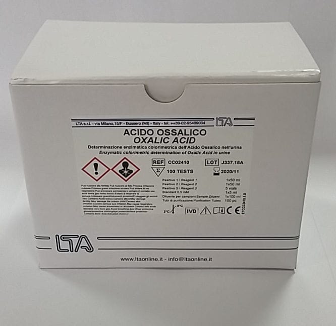 Clinical chemistry assay kit - CC02400, CC02410 - LTA - oxalic acid ...