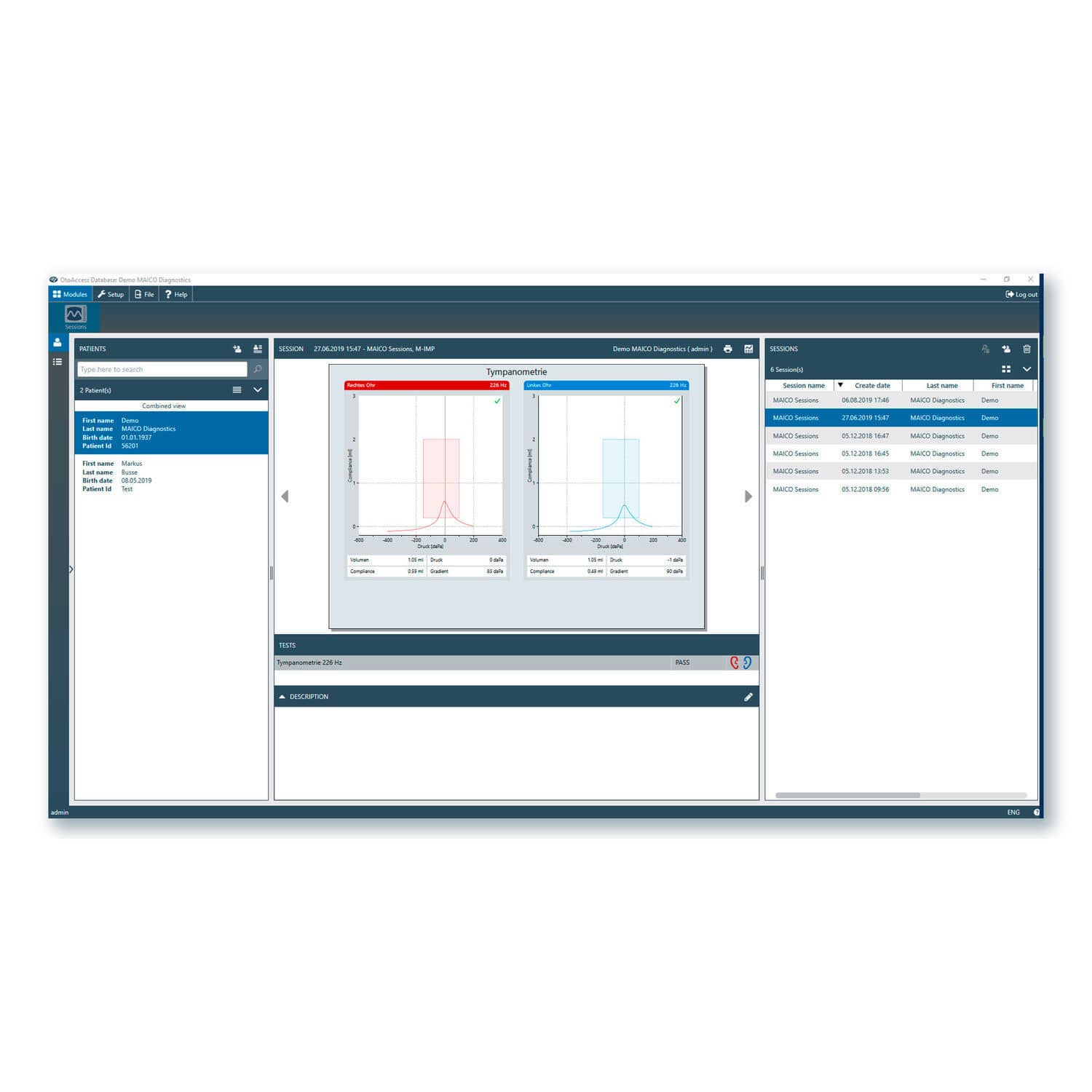 Audiometry software - OtoAccess® - MAICO Diagnostics - data management ...