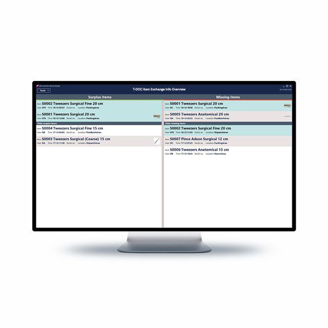 Data management and tracking system - T-DOC 2000 - Getinge - inventory / traceability / automation