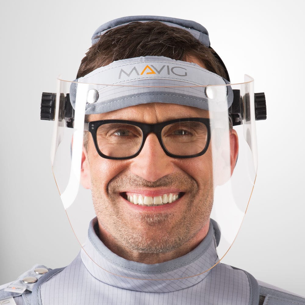 X-ray protective facial screen - BRV50 series - MAVIG
