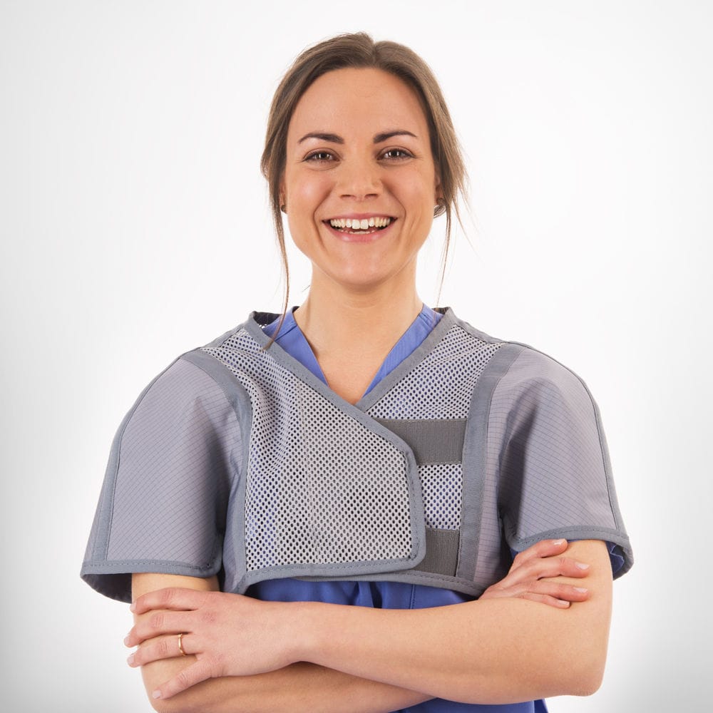 Front protection X-ray protective breast shield - Bolero RA637 - MAVIG ...