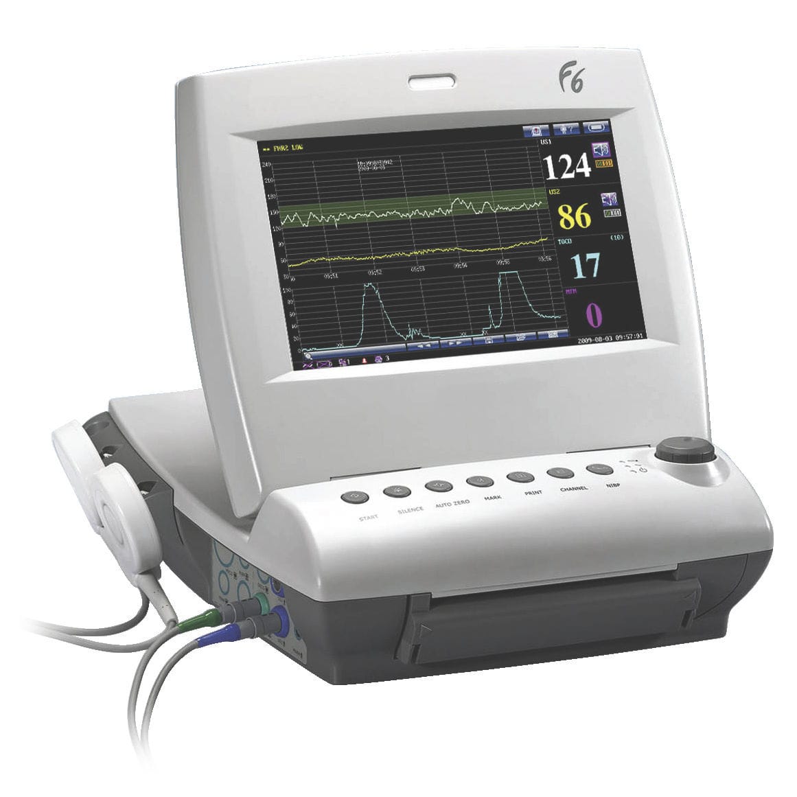 FHR fetal monitor - F6 - Medgyn Products - with memory function