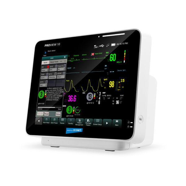 Tabletop patient monitor - PROview - Medical Econet - ECG / RESP / NIBP