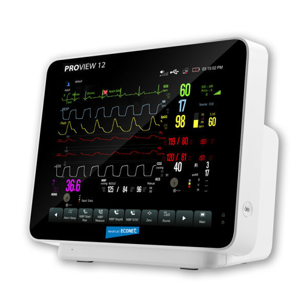 Tabletop patient monitor - PROview - Medical Econet - ECG / RESP / etCO2