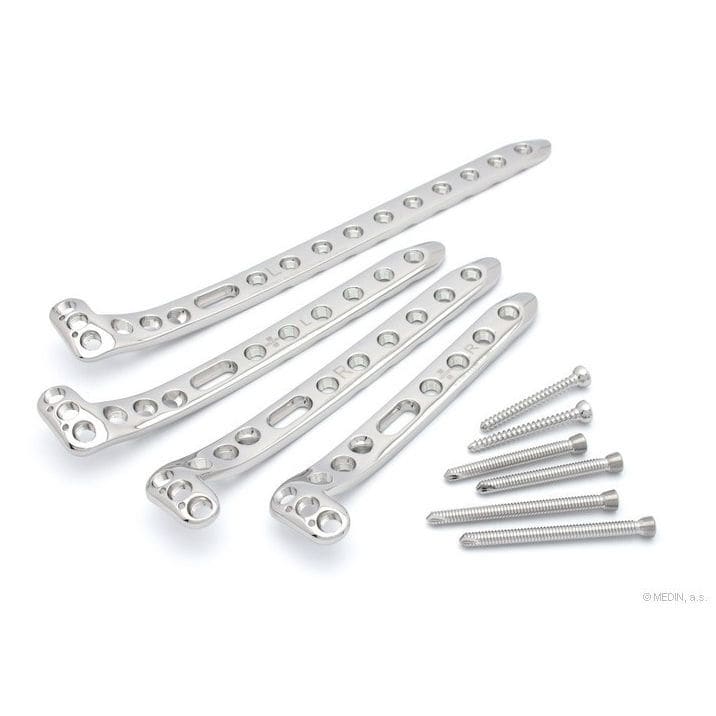 Tibia compression plate - MEDIN - proximal / locking / titanium