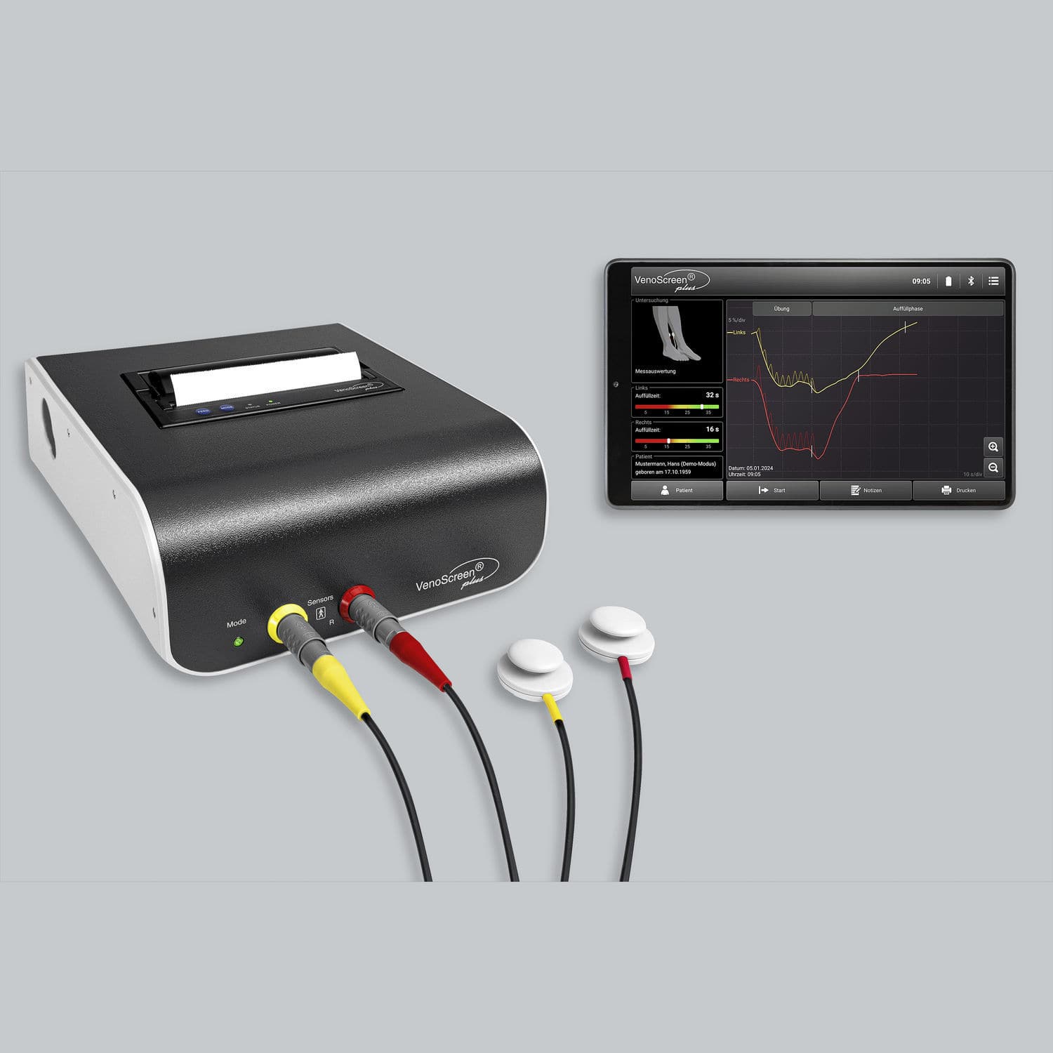 Body plethysmograph - VenoScreen plus® - medis Medizinische Messtechnik ...