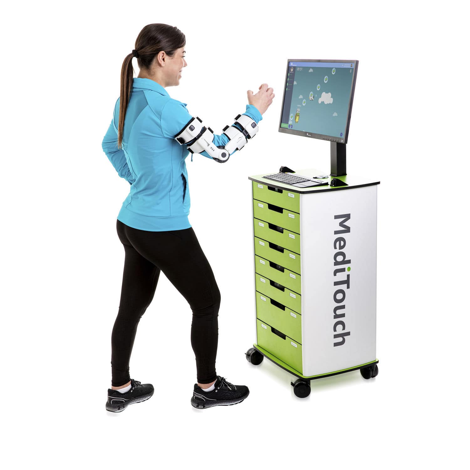 Arm mobility rehabilitation system - ArmTutor™ - MediTouch - computer ...