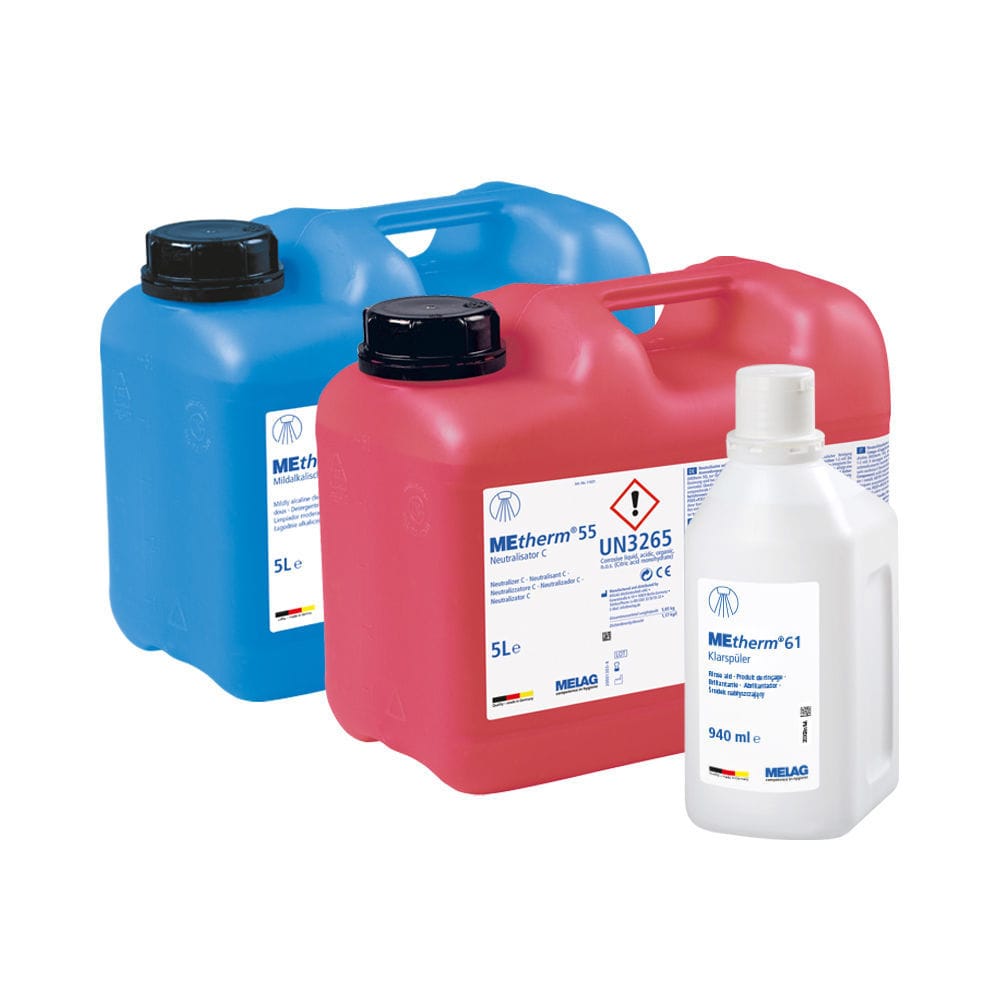 Alkaline detergent - MEtherm - MELAG - liquid / enzymatic / phosphoric acid