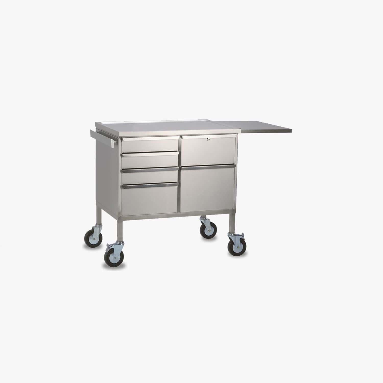 Anesthesia trolley - 650 - Merivaara - medical / for instruments / catheter