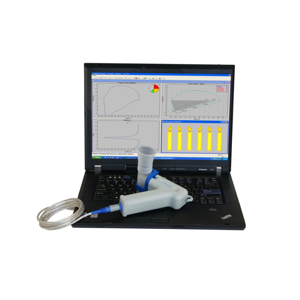 Computer-based spirometer - Lungtest Handy - MES - portable / with USB ...