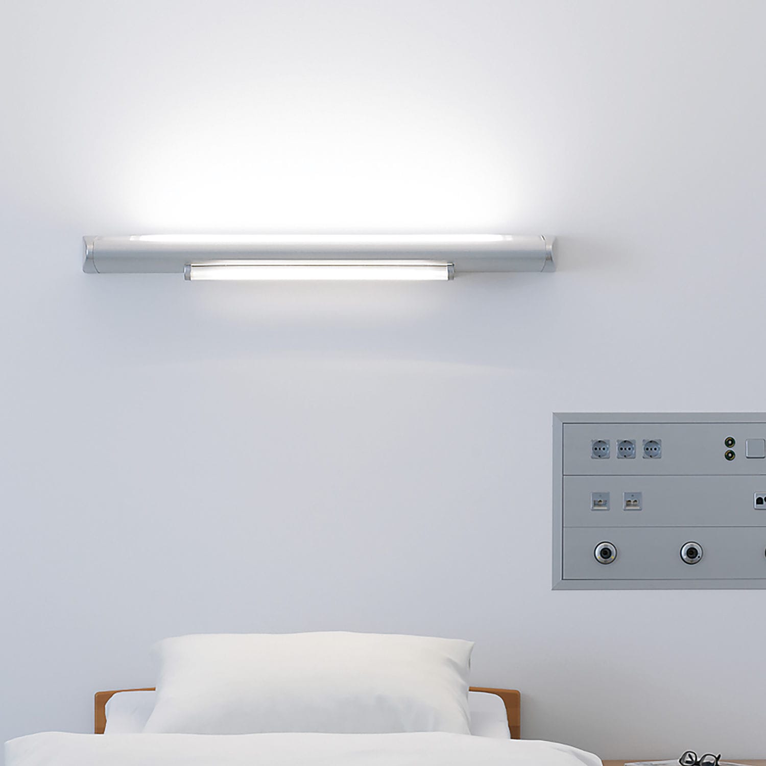 Healthcare facility wall light - belia - modul technik - for hospital ...