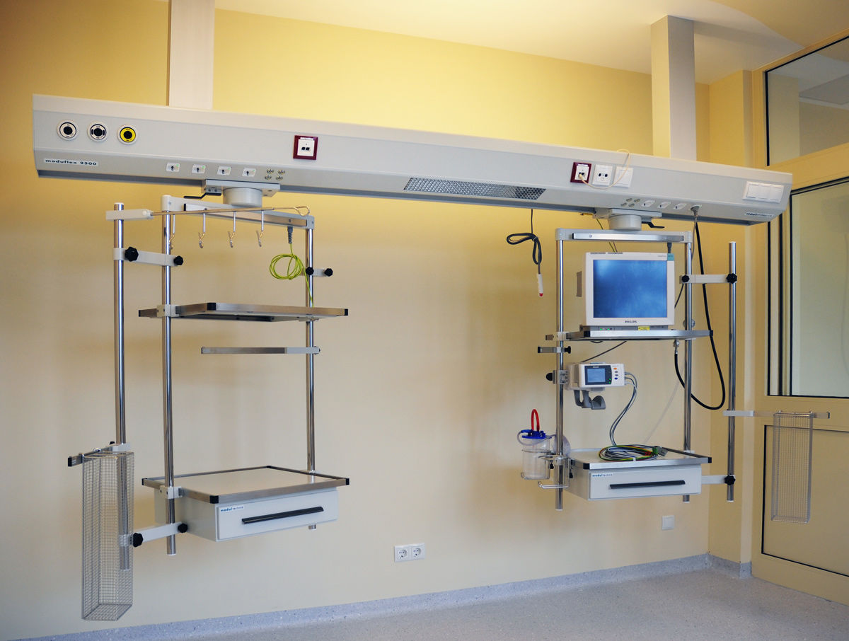 Supply beam system - moduflex 2500 - modul technik - ceiling-mounted ...